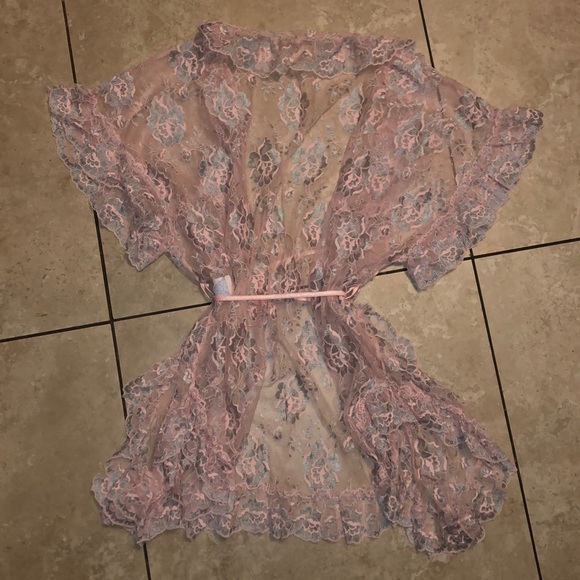 Fantasy Affair Ltd. | Intimates & Sleepwear | Vintage Lace Ruffled Robe ...